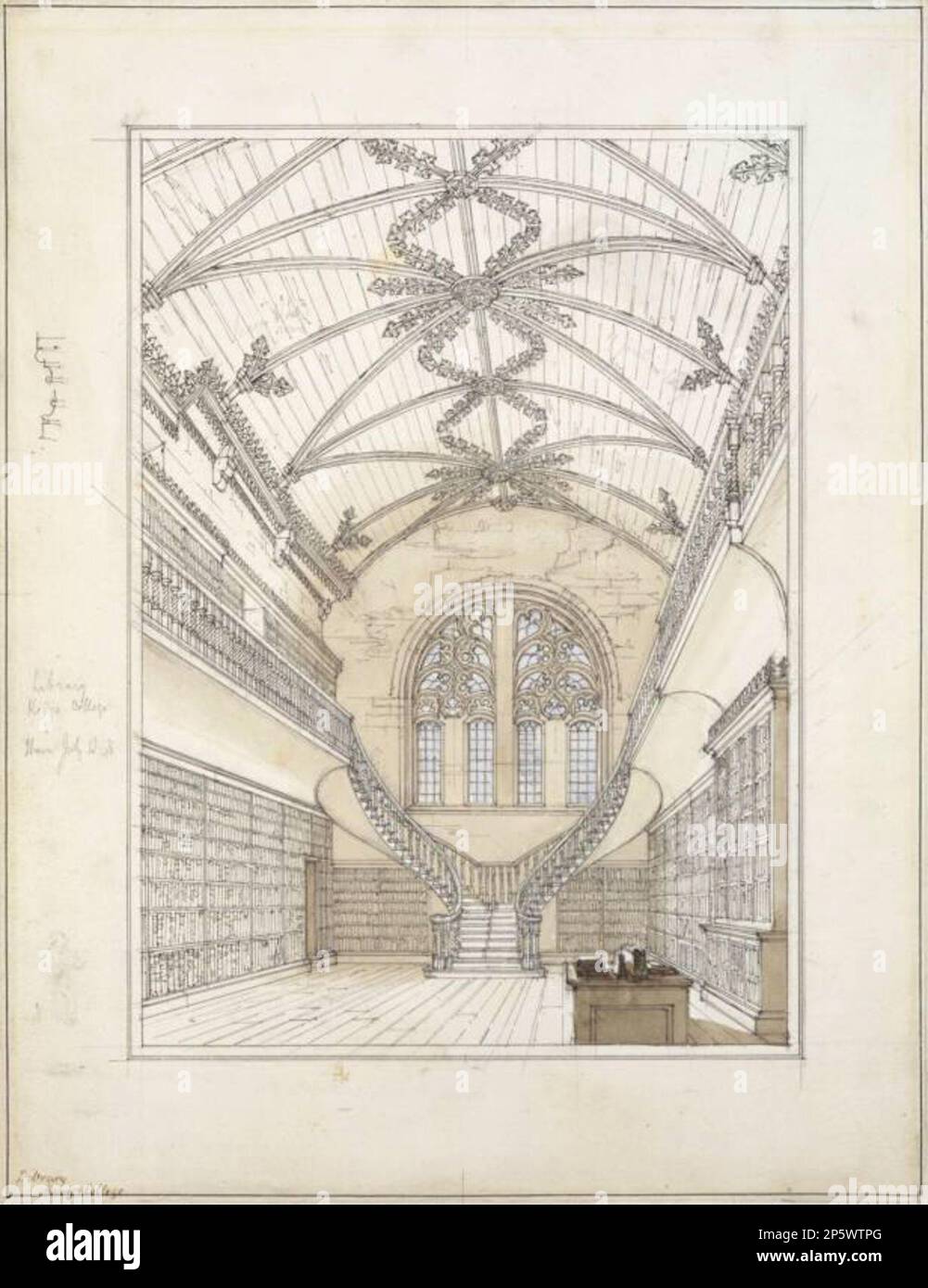 King's College Library, Robert William Billings (London, England, 1813 ...