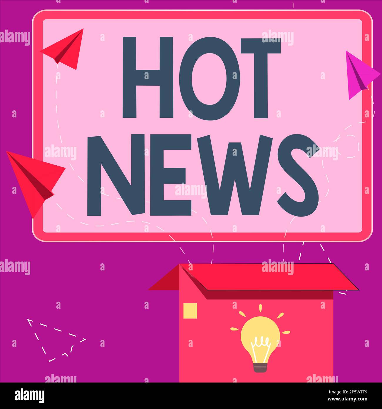 Conceptual caption Hot News. Internet Concept subject that experiences ...