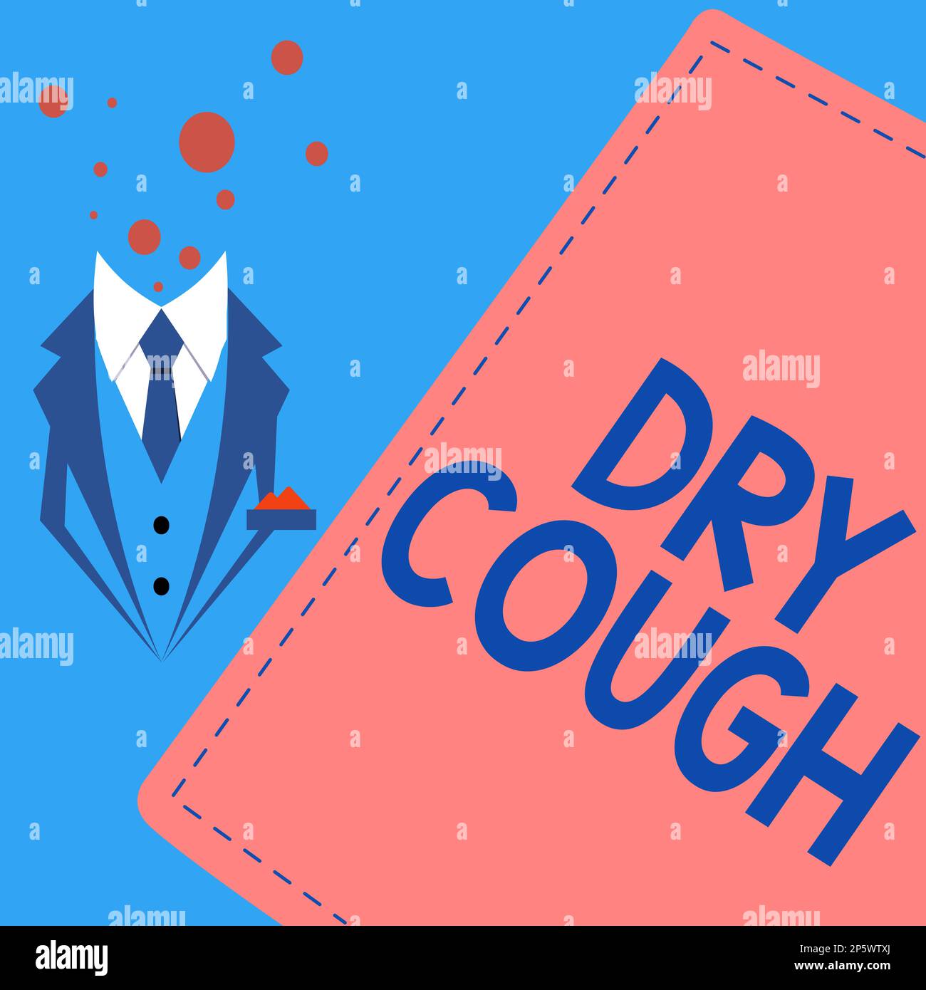 Handwriting text Dry Cough. Conceptual photo cough that are not ...