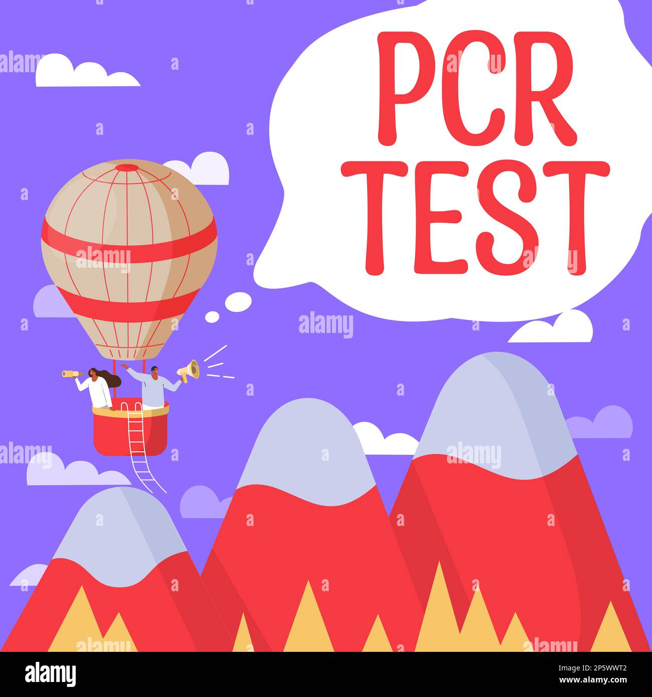 Conceptual display Pcr Test. Business showcase qualitative detection of ...