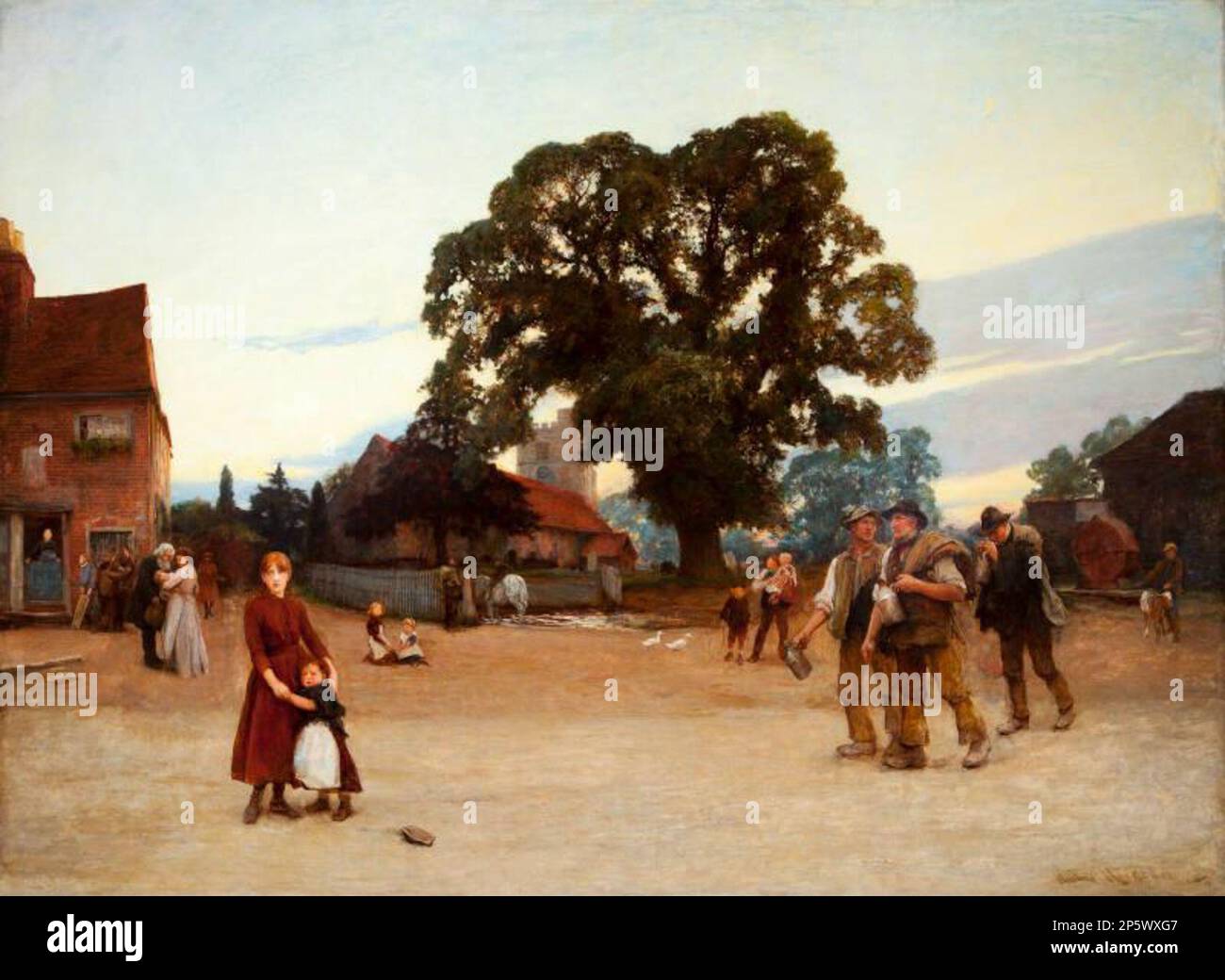 Our Village, Sir Hubert von Herkomer (Waal, Germany, 1849 - 1914) 1890 ...