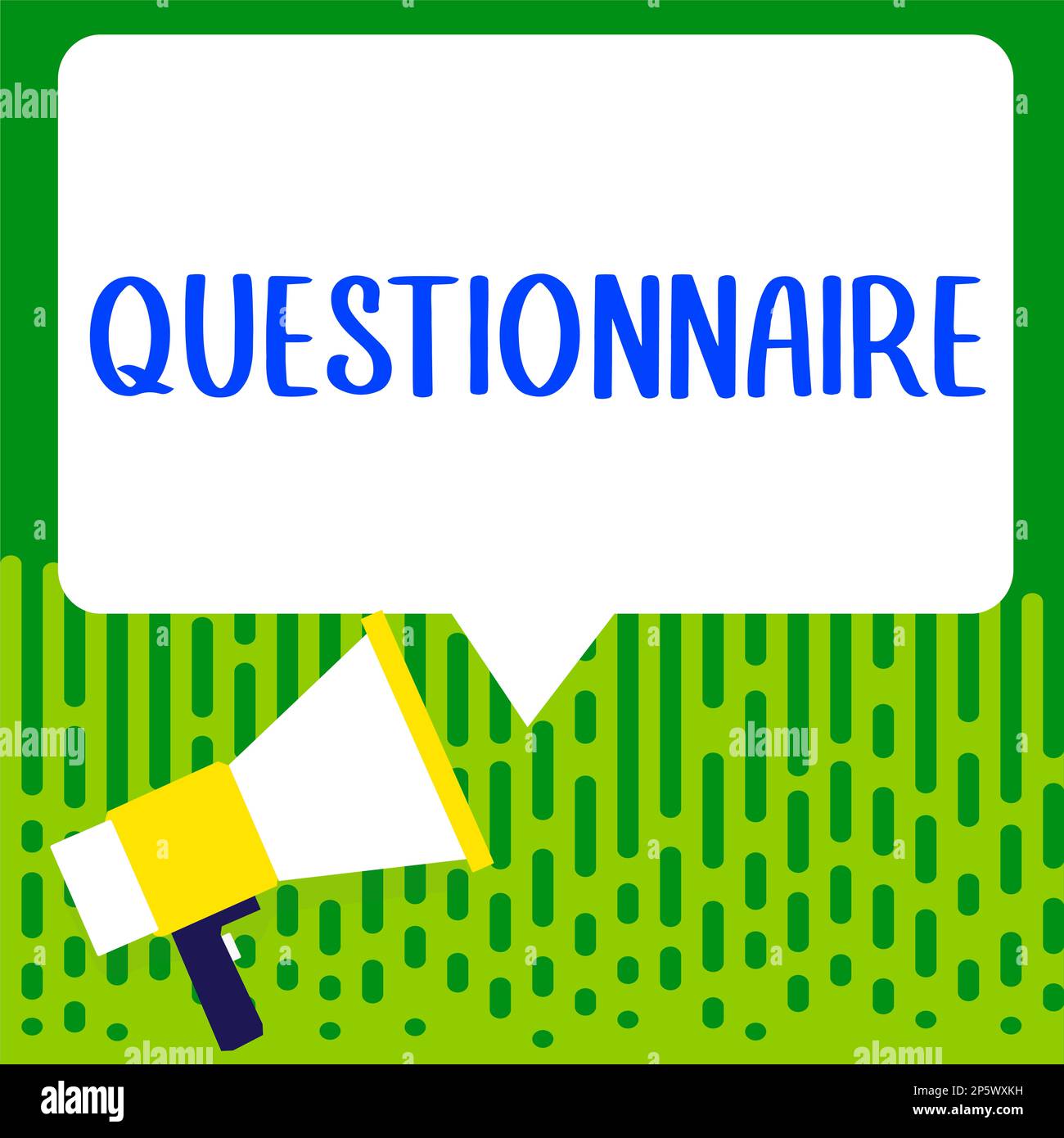 Text showing inspiration Questionnaire. Business concept Set of ...