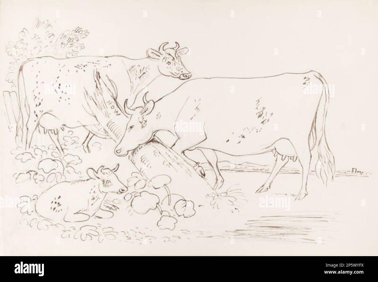 Dairy Cattle, James Howe (Stirling, Scotland, 1780 - 1839) 1825-1839 ...