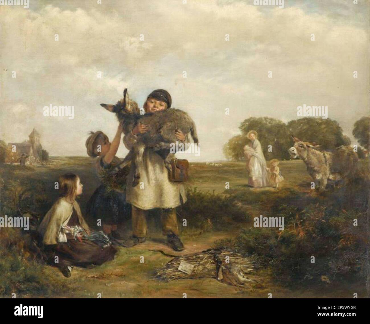 The Pet of the Common, John Callcott Horsley (London, England, 1817 ...