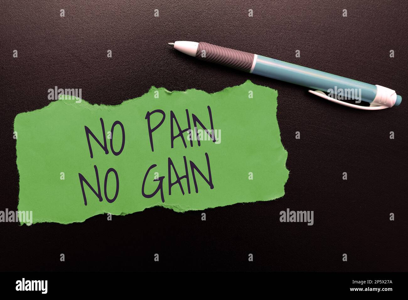 Hand writing sign No Pain No Gain. Conceptual photo All success ...