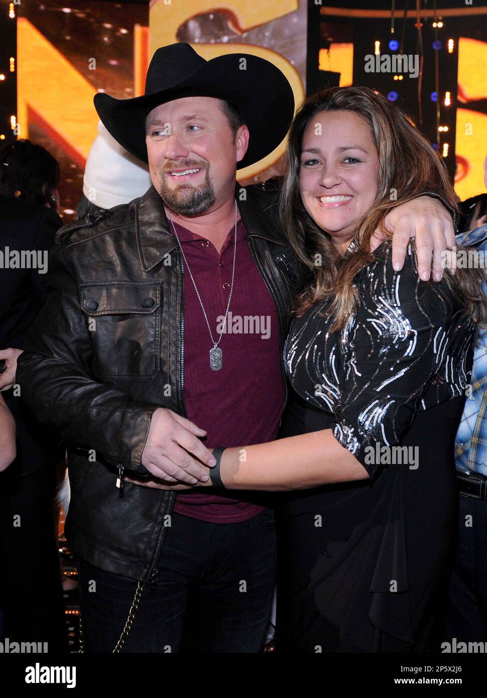 HOLLYWOOD, CA - DECEMBER 20: Season 2 winner Tate Stevens (L) and wife ...