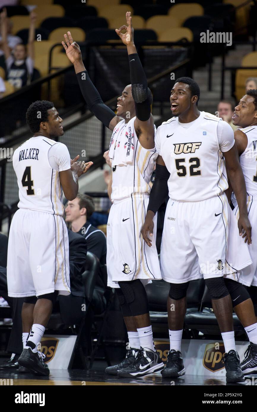 December 20, 2012: UCF Knights guard Isaiah Sykes (3) and the UCF bench ...