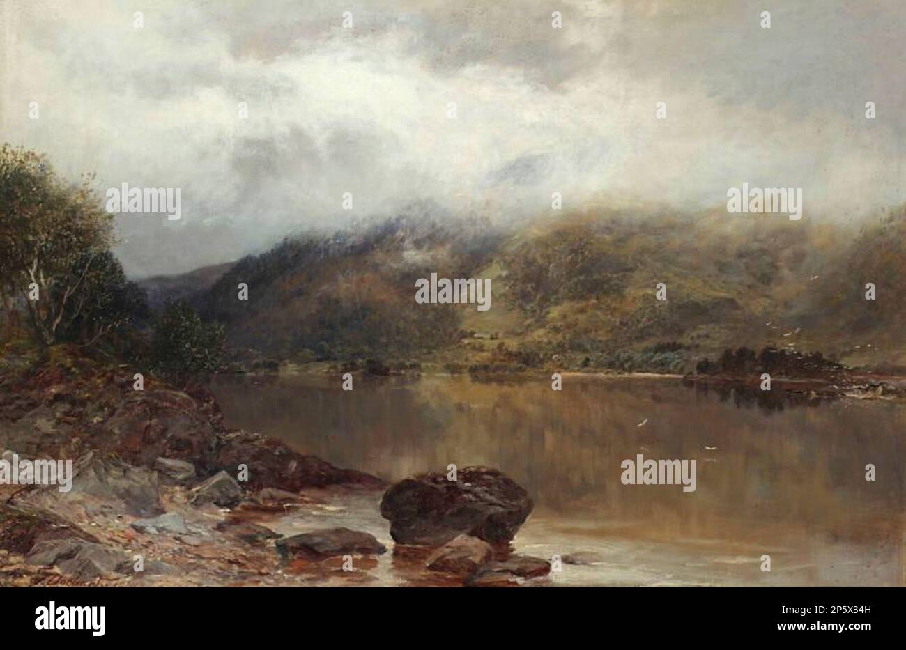 Morning - Mist Clearing off the Hills, James Docharty (Bonhill ...