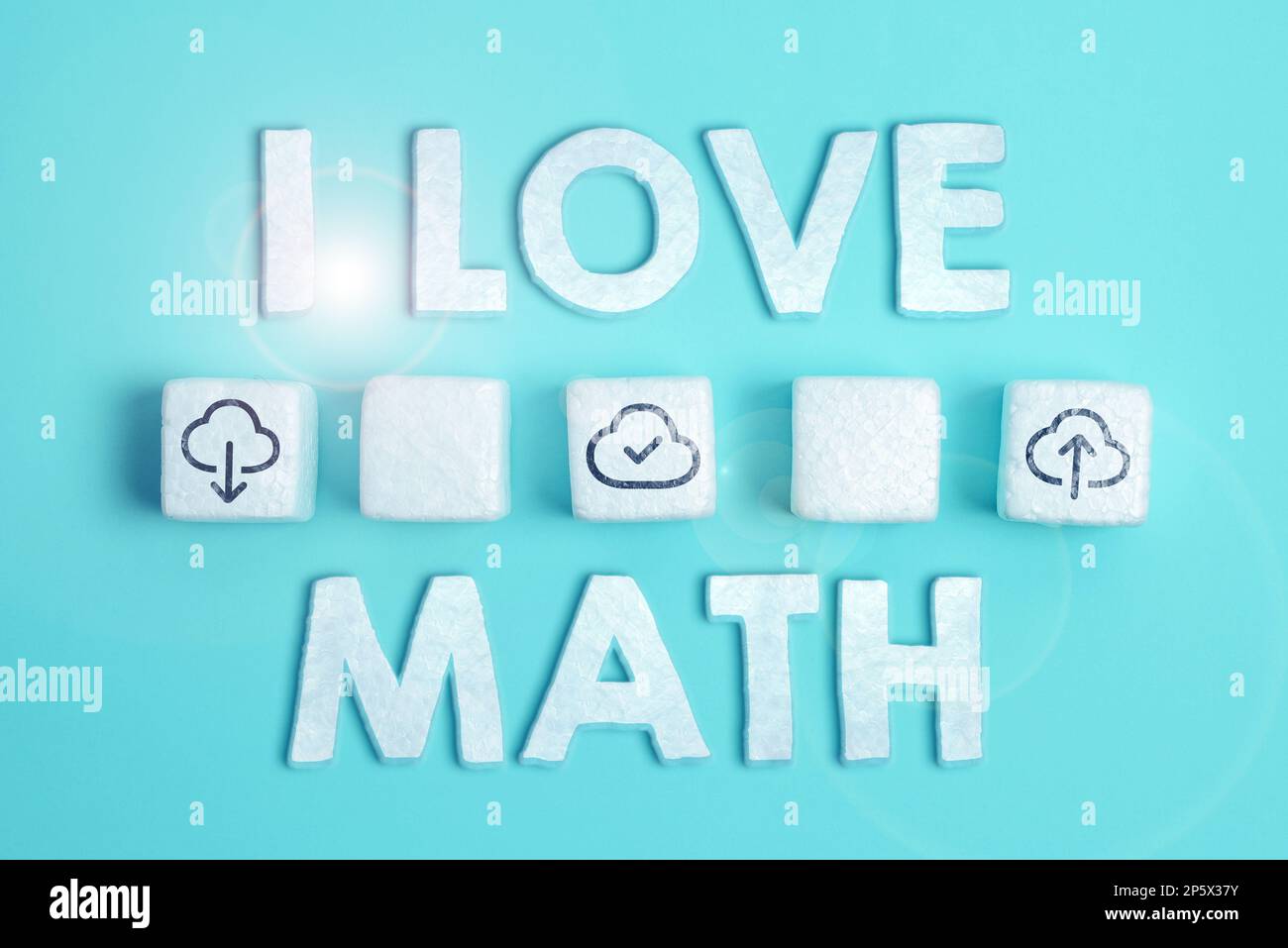 Text caption presenting I Love Math. Business approach To like a lot ...