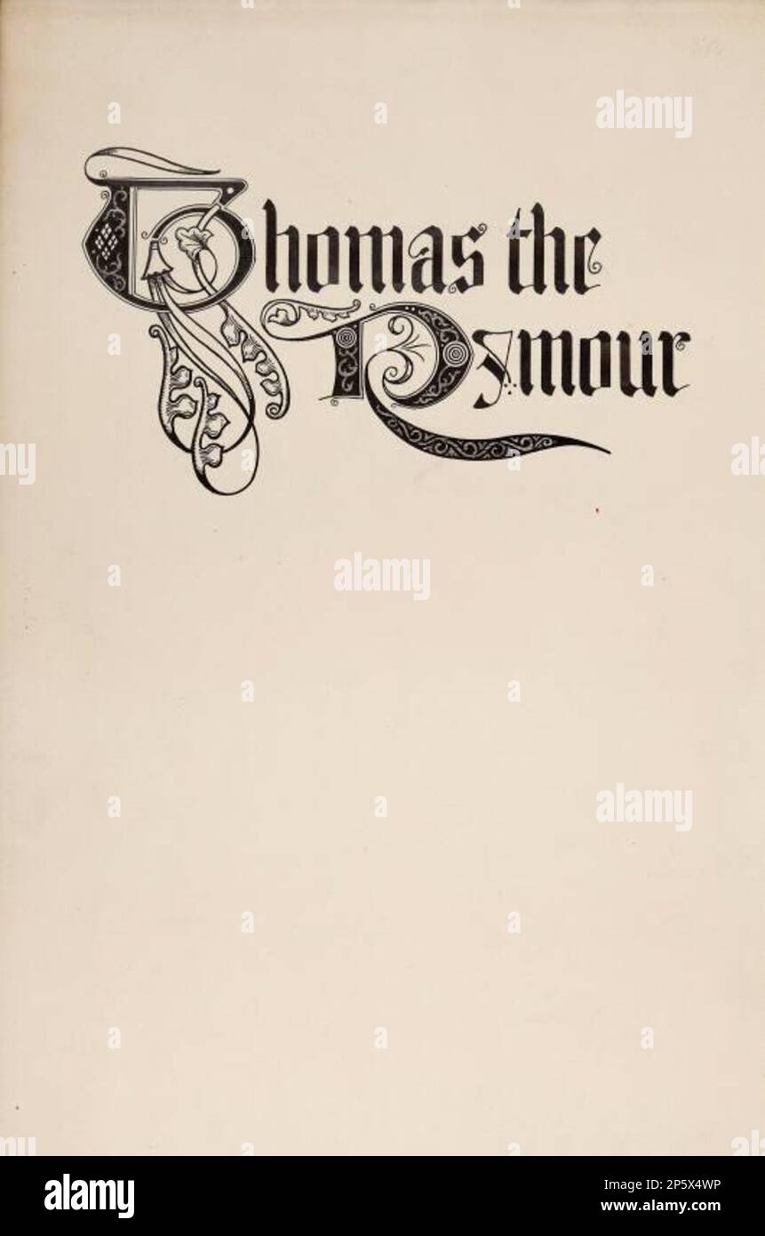 Illustrations to Ballad 'Thomas the Rhymer', Robert Burns (Edinburgh ...