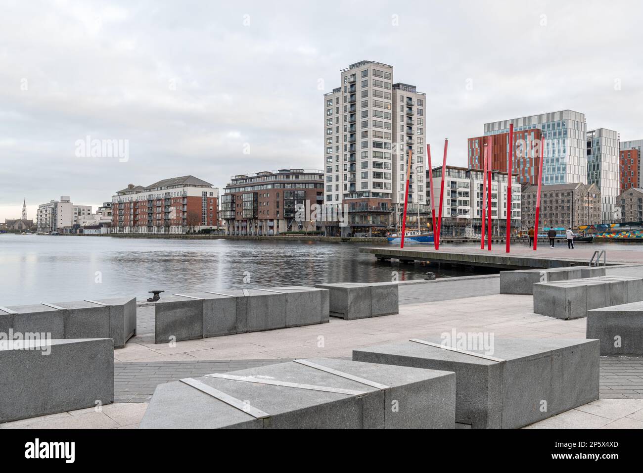 The Grand Canal Basin in front of the Bord Gais Energy Theatre in ...