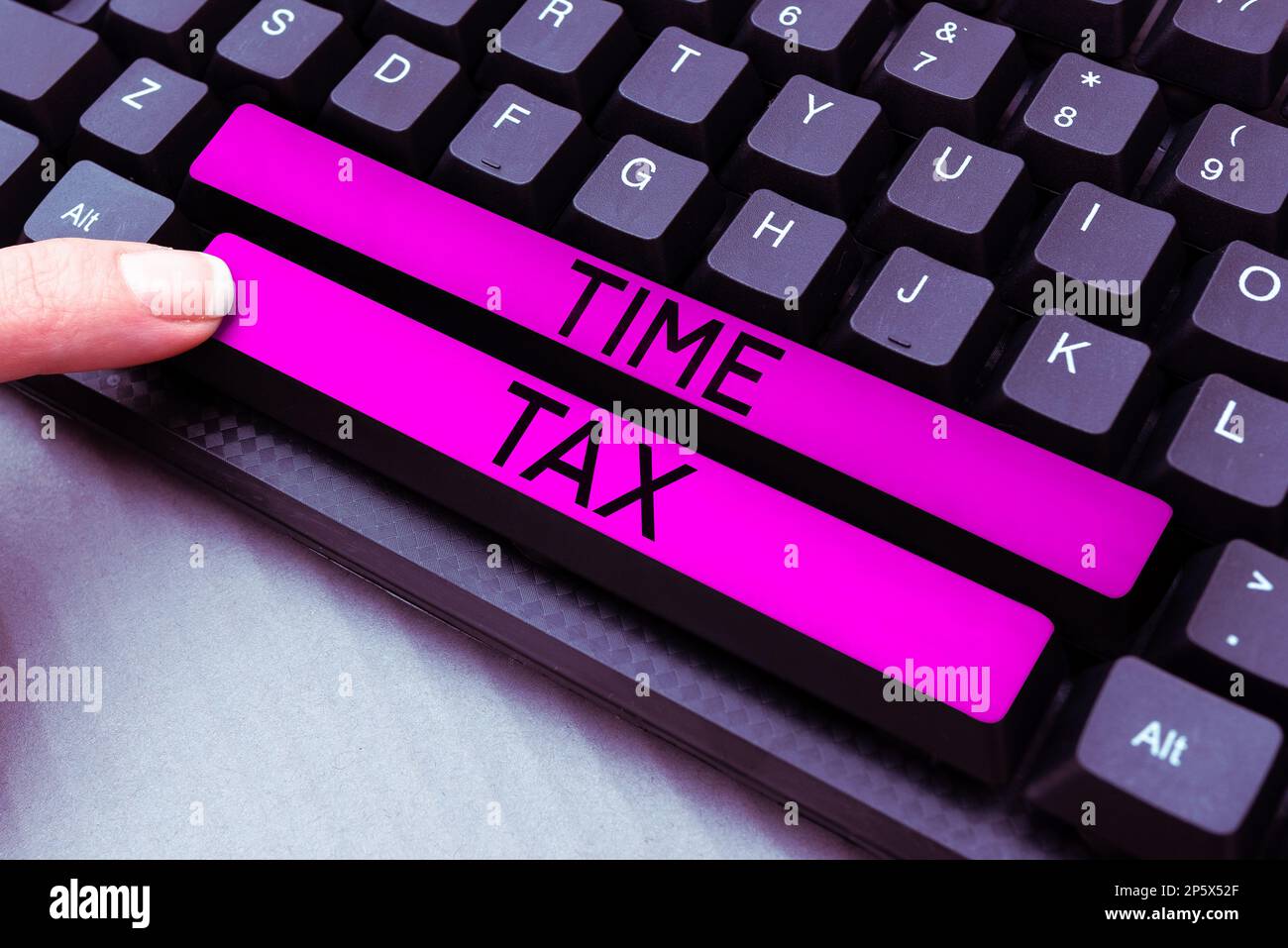 Text sign showing Time Tax. Business concept when individual taxpayers ...