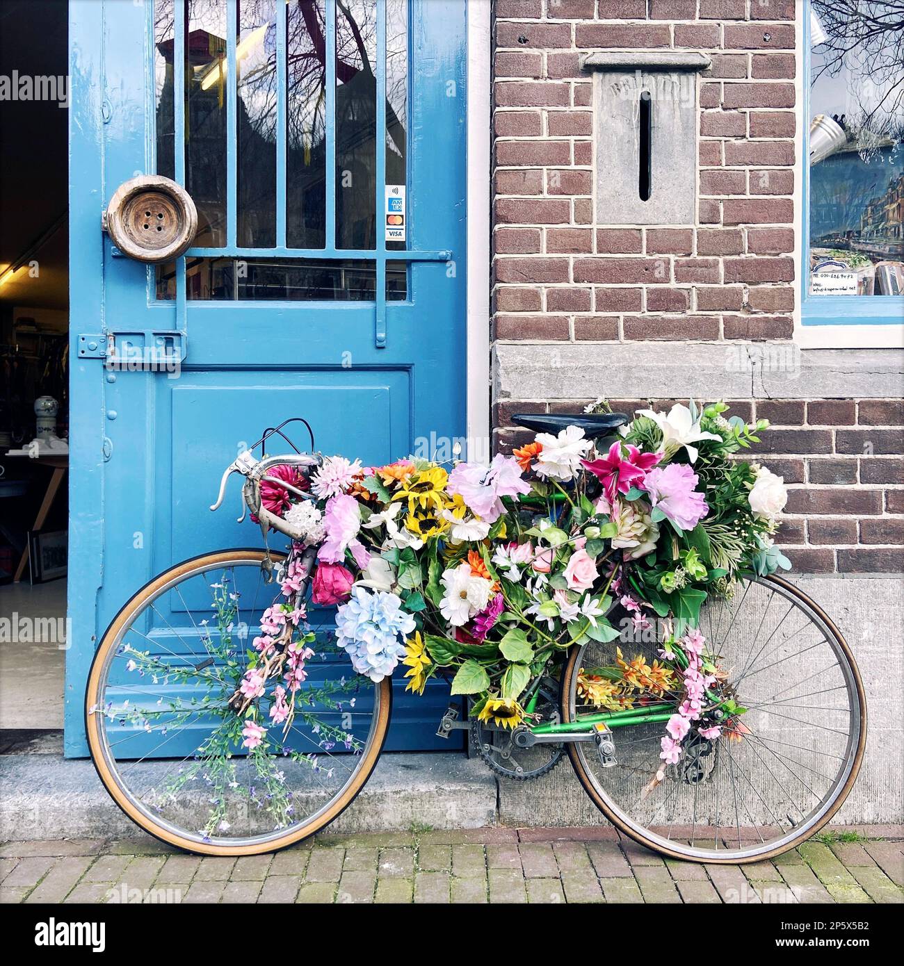 Bike decorated hi-res stock photography and images - Alamy