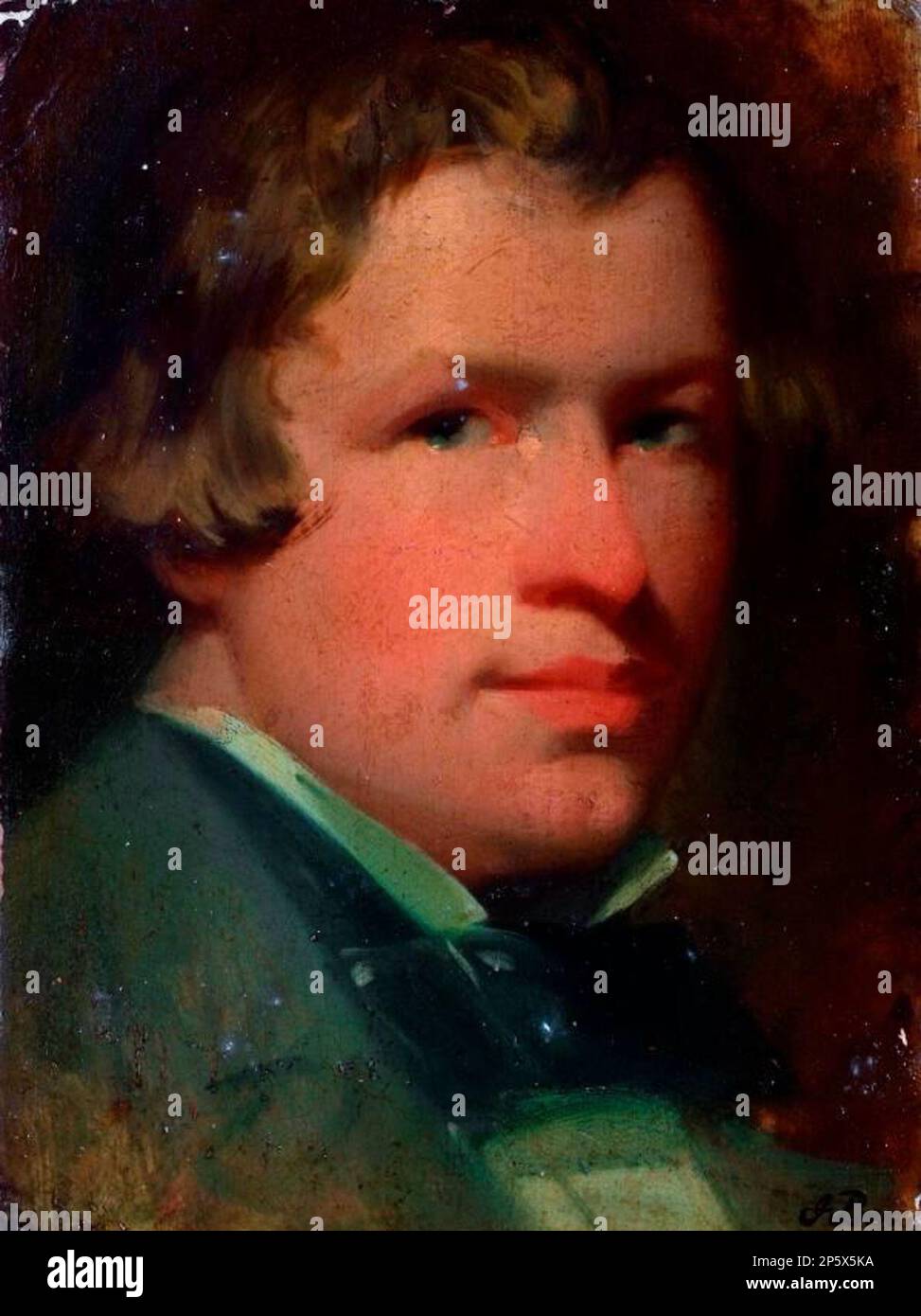 Self Portrait, John Burr (Edinburgh, Scotland, 1831 - 1893 Stock Photo ...
