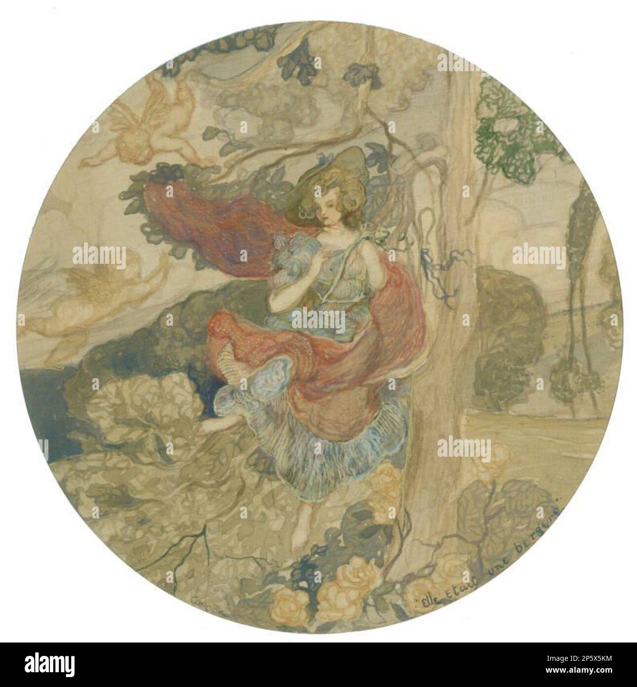 Elle etait une bergère, Charles Conder (London, England, 1868 - 1909 ...