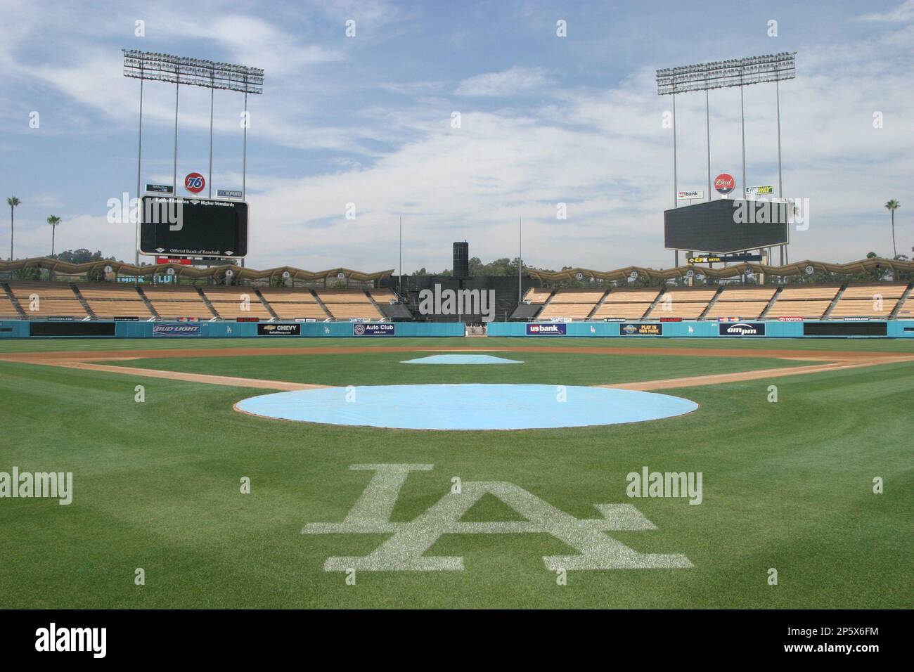 A look at Dodger Stadium home of the Los Angeles Dodgers in Los Angeles ...