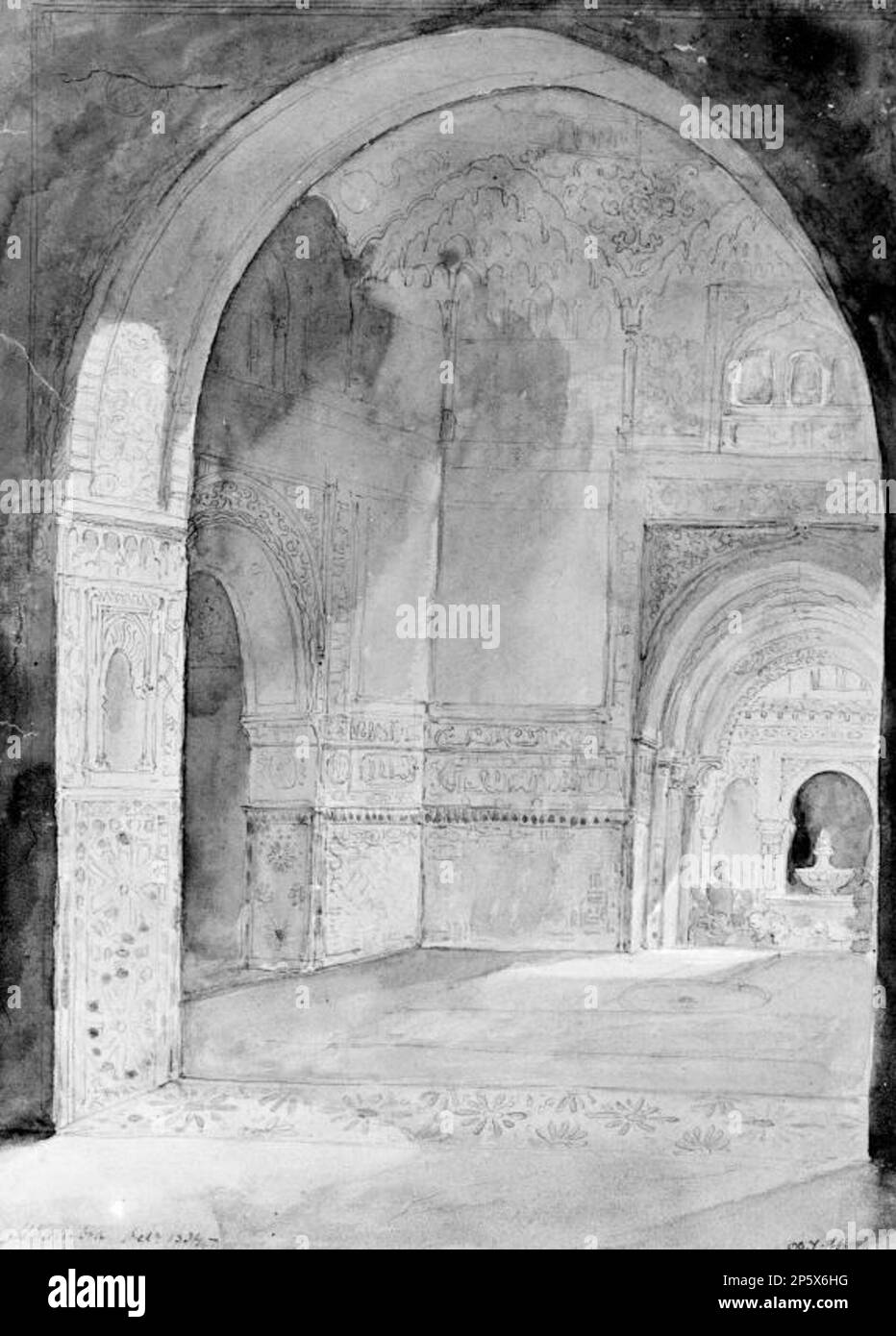 Alhambra Interior, Sir William Allan (Edinburgh, Scotland, 1782 - 1850 ...