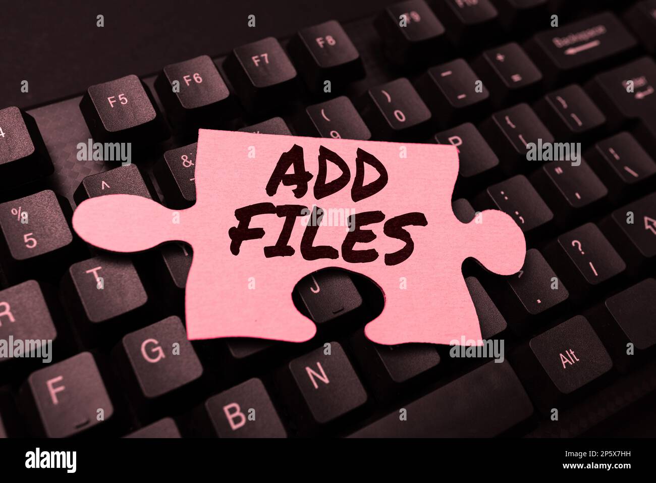 Hand writing sign Add Files. Business approach To put more information ...