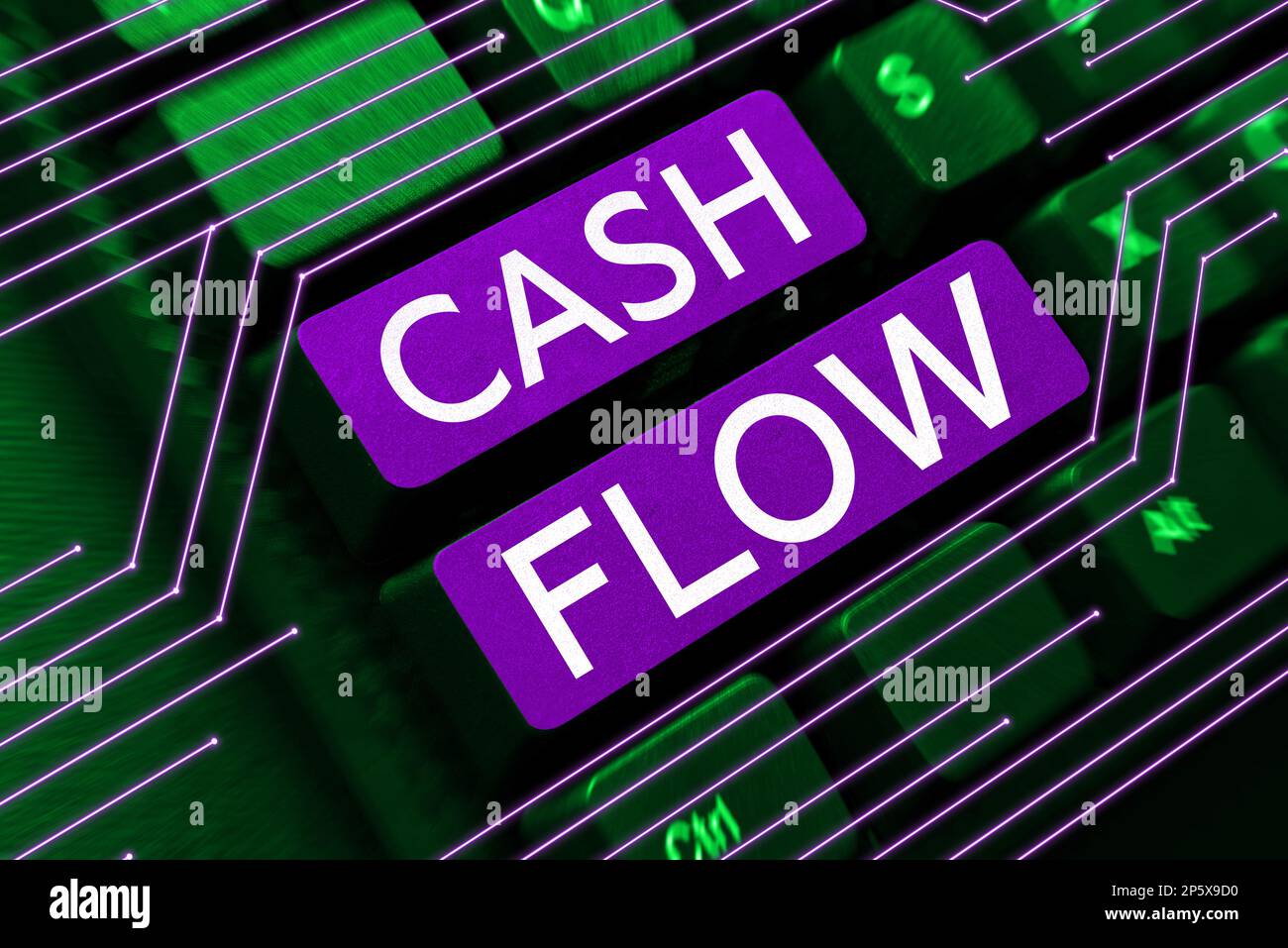 Text caption presenting Cash Flow. Business approach Movement of the ...
