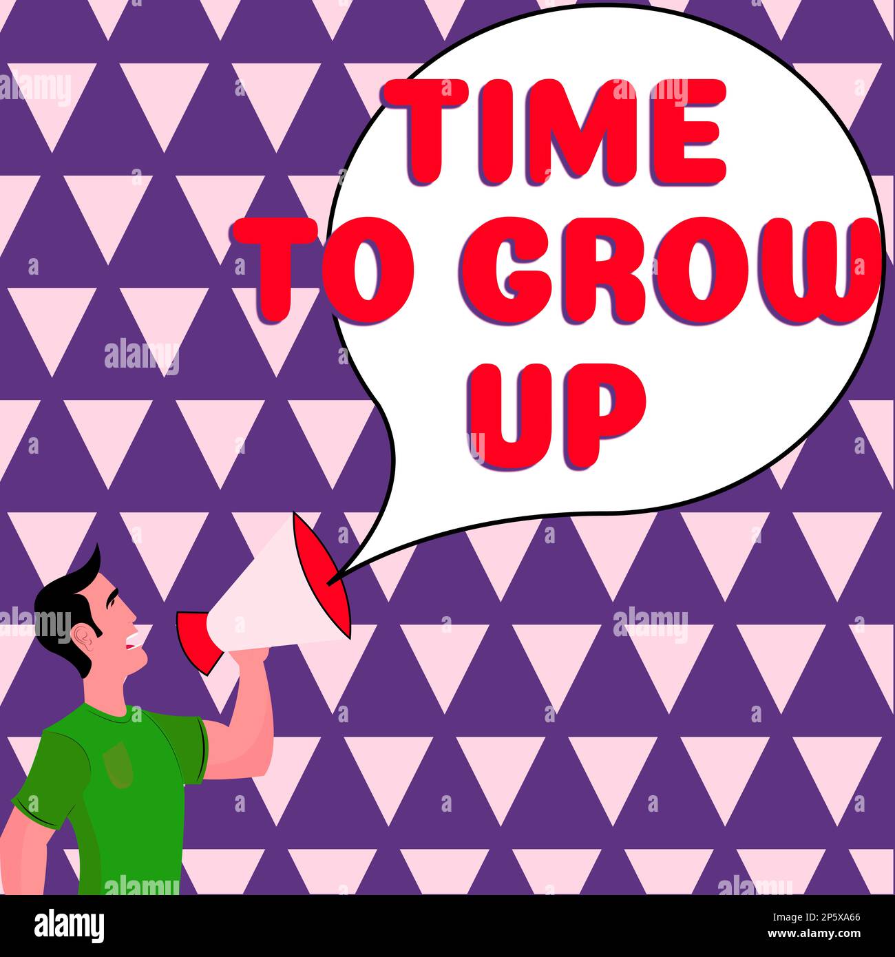 Text showing inspiration Time To Grow Up. Business showcase knowing ...