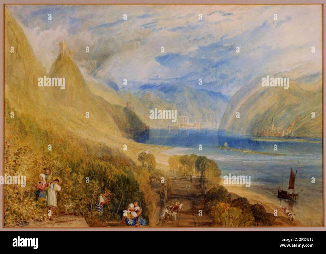 Baccharach on the Rhine, Joseph Mallord William Turner (London, England ...