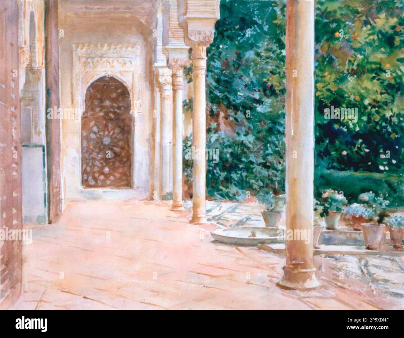 The Loggia. The Generalife, John Singer Sargent (Florence, Italy, 1856 ...