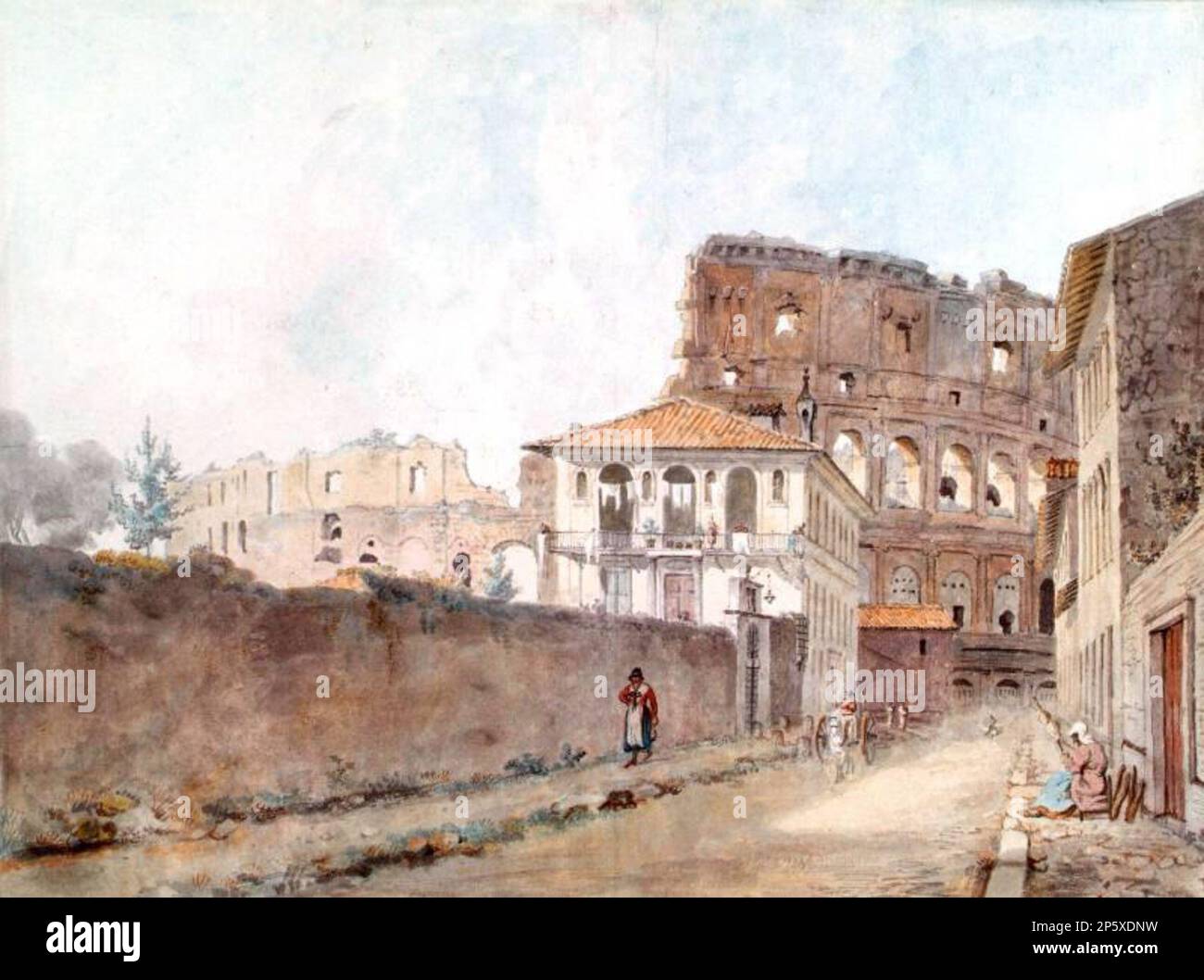 The Colosseum on the Road to St John Lateran, William Pars (London ...