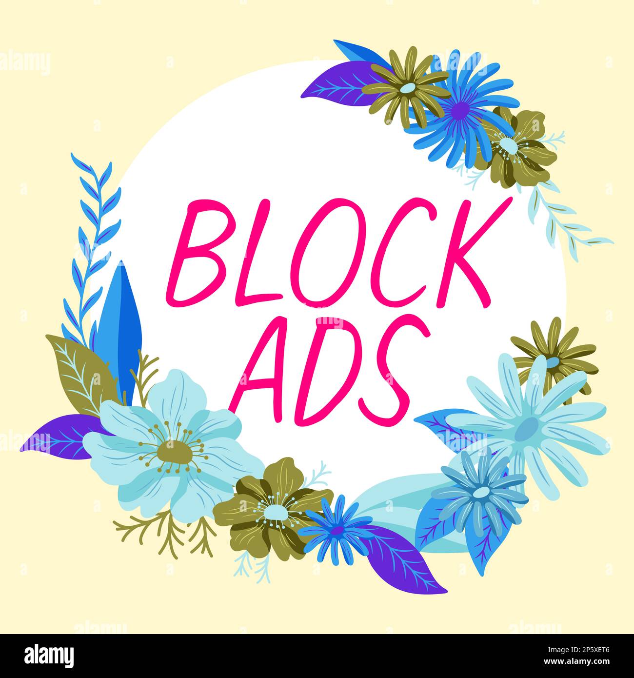 Hand writing sign Block Ads. Concept meaning program that will remove ...