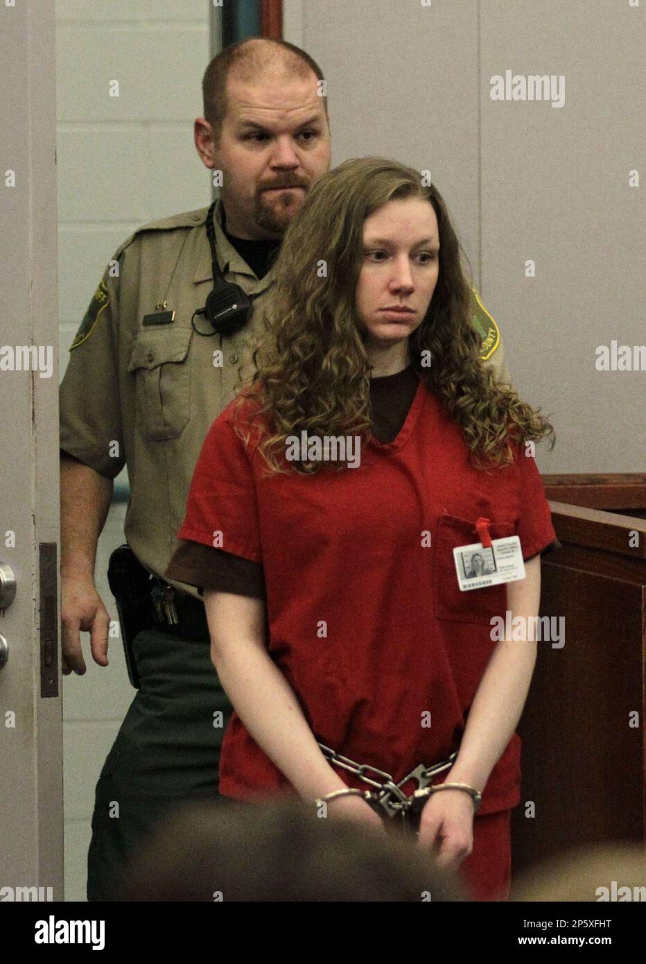 Stephanie Sloop enters the courtroom during a status conference hearing ...