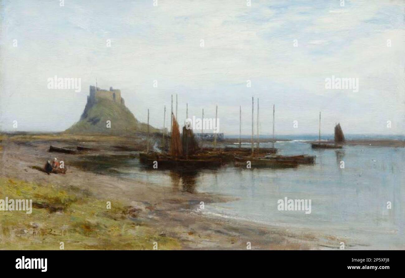 Holy Island Castle, Sir George Reid (Aberdeen, Scotland, 1841 - 1913 ...