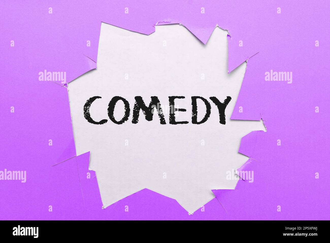 Sign displaying Comedy. Conceptual photo Funny program Humorous Amusing ...