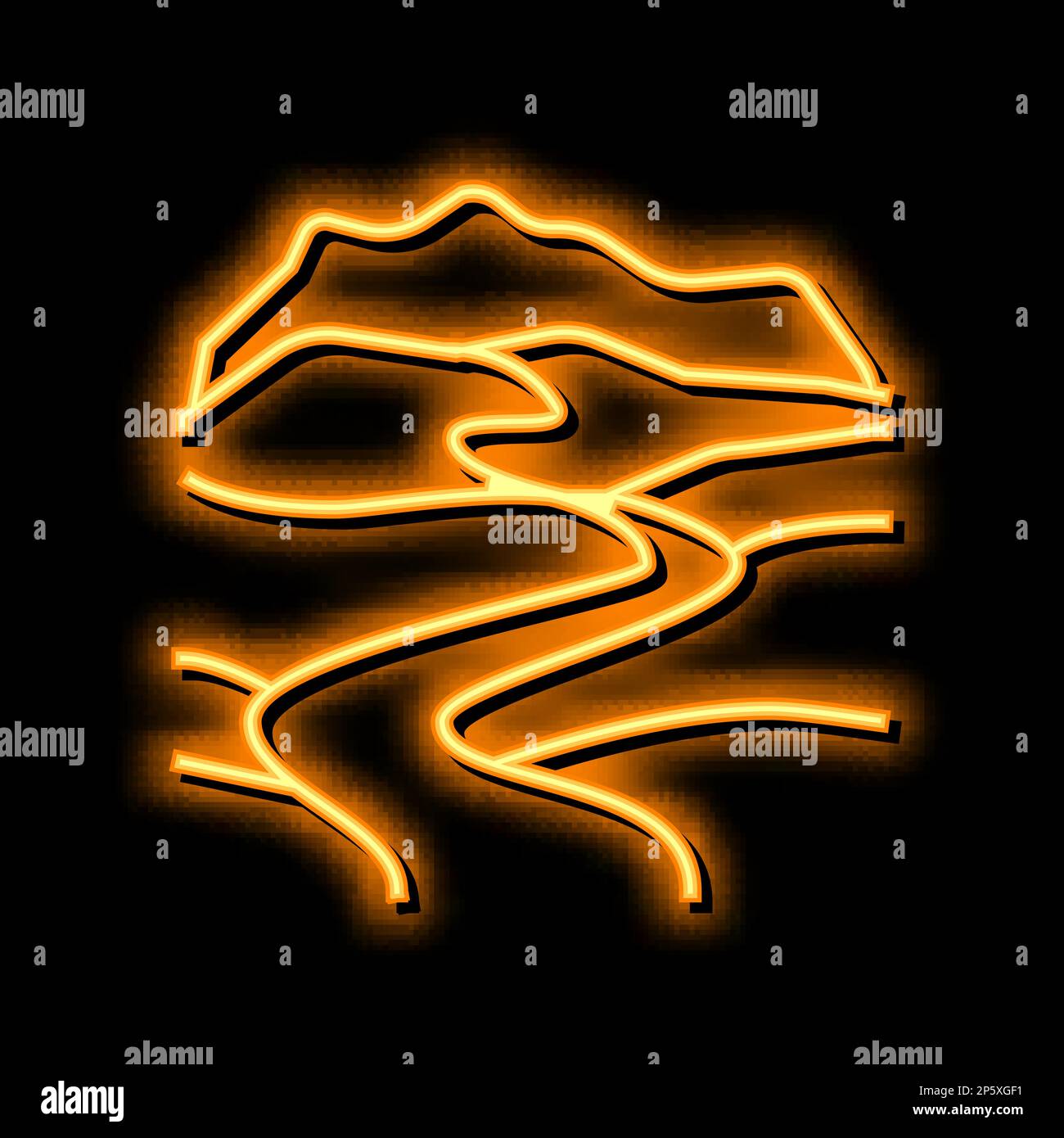 Meandering river source Stock Vector Images - Alamy