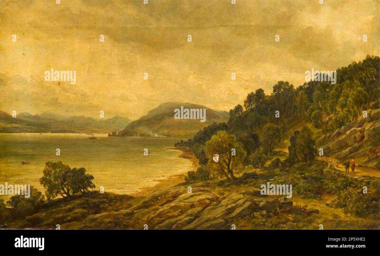 Loch Ness, Arthur Perigal (London, England, 1816 - 1884) 1867 Stock ...