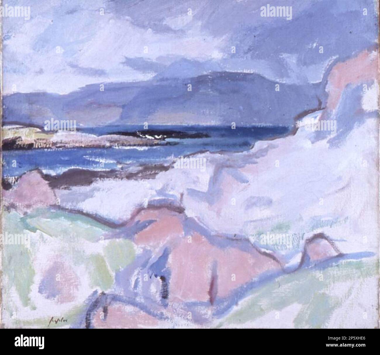 Iona, Pink Rocks, Samuel John Peploe (Edinburgh, Scotland, 1871 - 1935 ...
