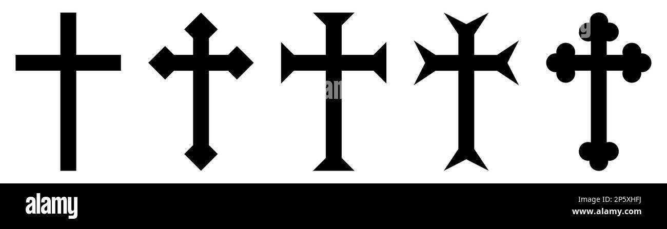 Christian symbols of protection Black and White Stock Photos & Images ...