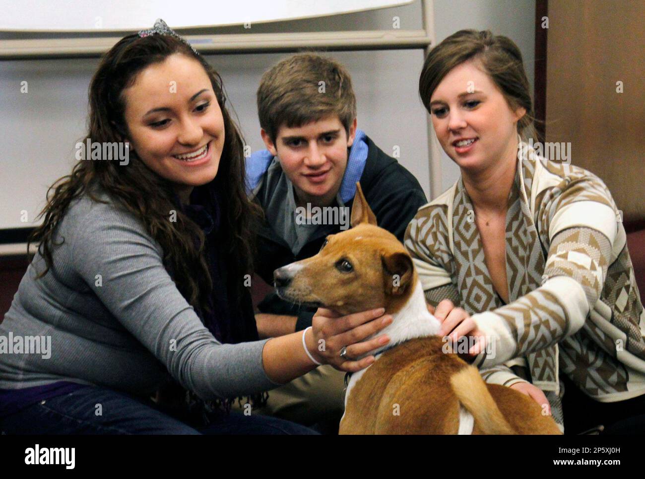 From left, University of North Carolina freshmen Laura Gamo along with ...