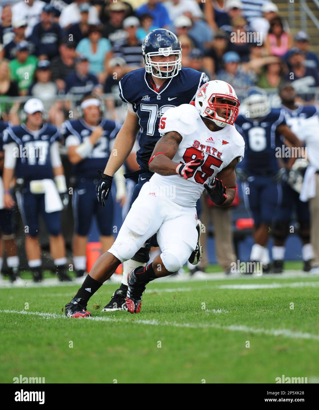 North Carolina State Wolfpack defensive end Art Norman (95) during game against University of ...