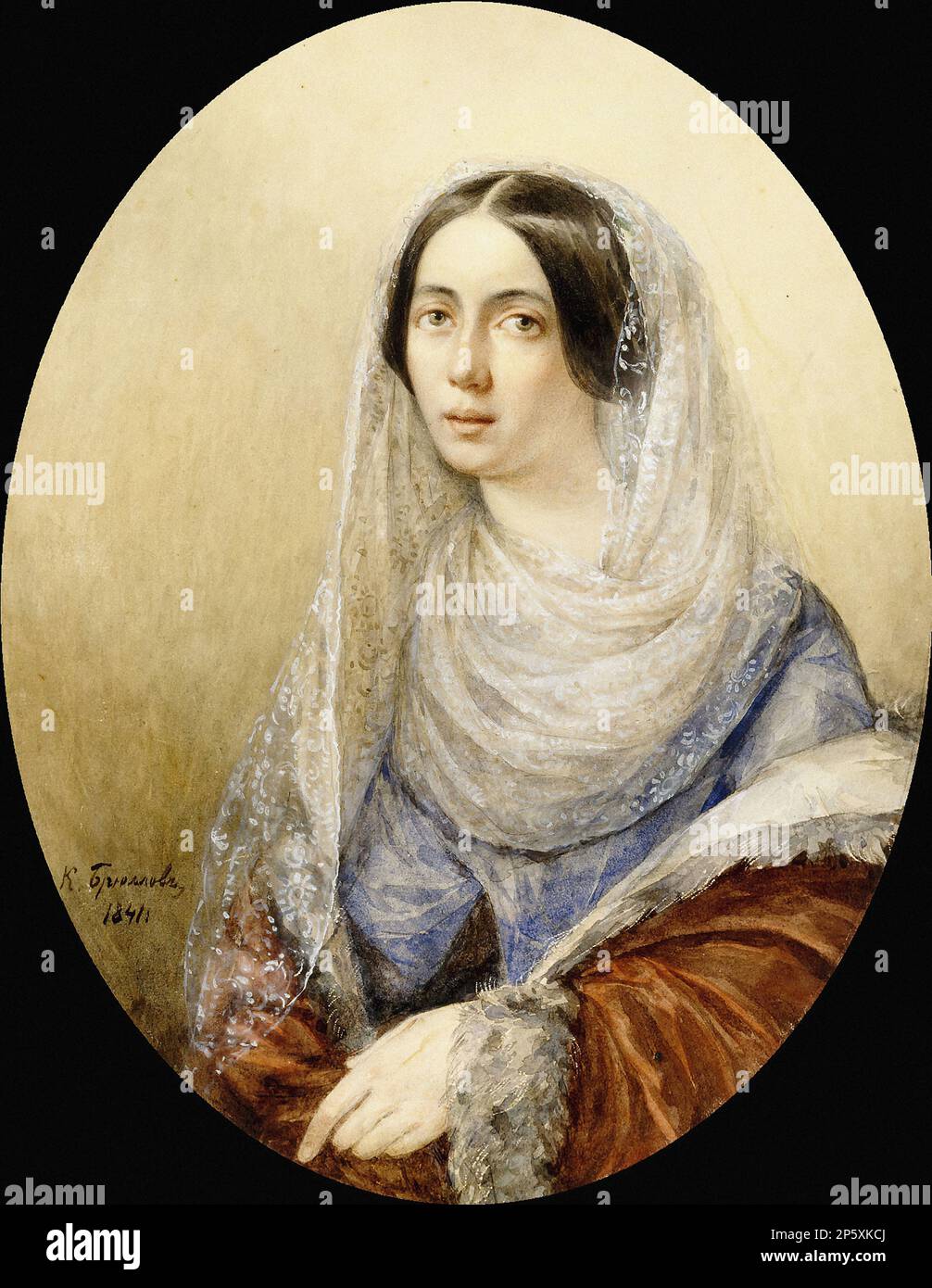 Брюллов Карл - Женский портрет - Русская школа - XIX век - Briullov ...