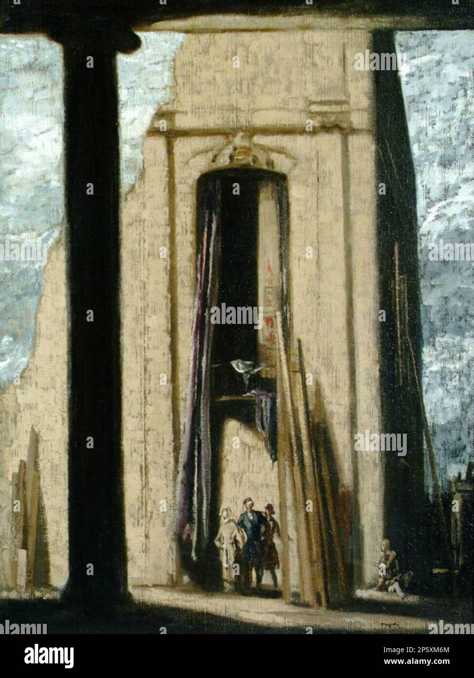 The Black Pillar, James Pryde (Edinburgh, Scotland, 1866 - 1941 Stock ...