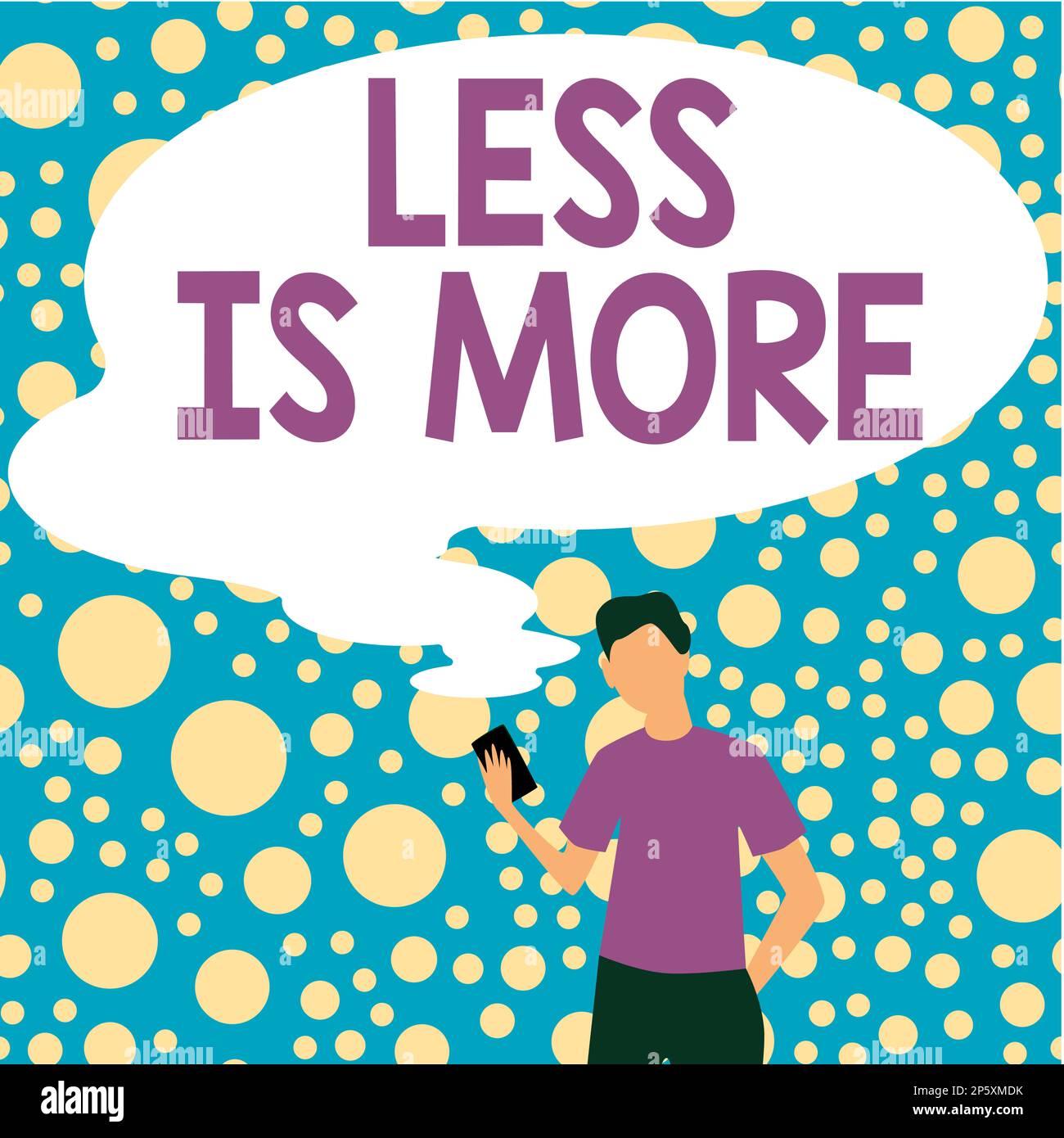 Text sign showing Less Is More. Concept meaning Minimalist approach to ...