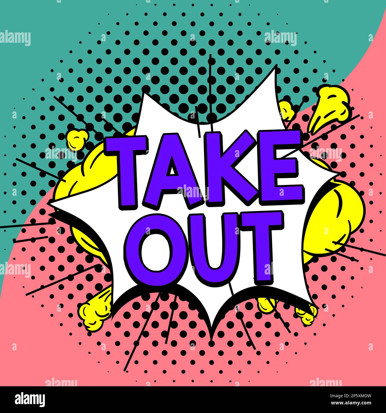 Text showing inspiration Take Out. Business showcase the act of taking ...