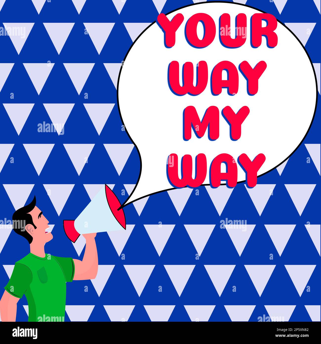 Inspiration showing sign Your Way My Way. Word Written on choosing or ...