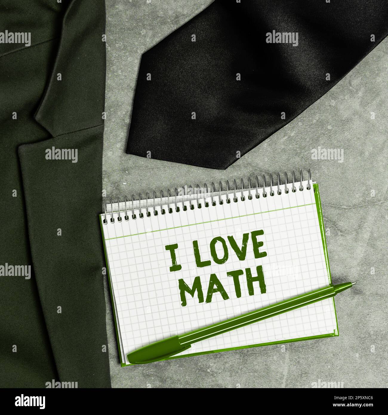 Sign displaying I Love Math. Word for To like a lot doing calculations ...