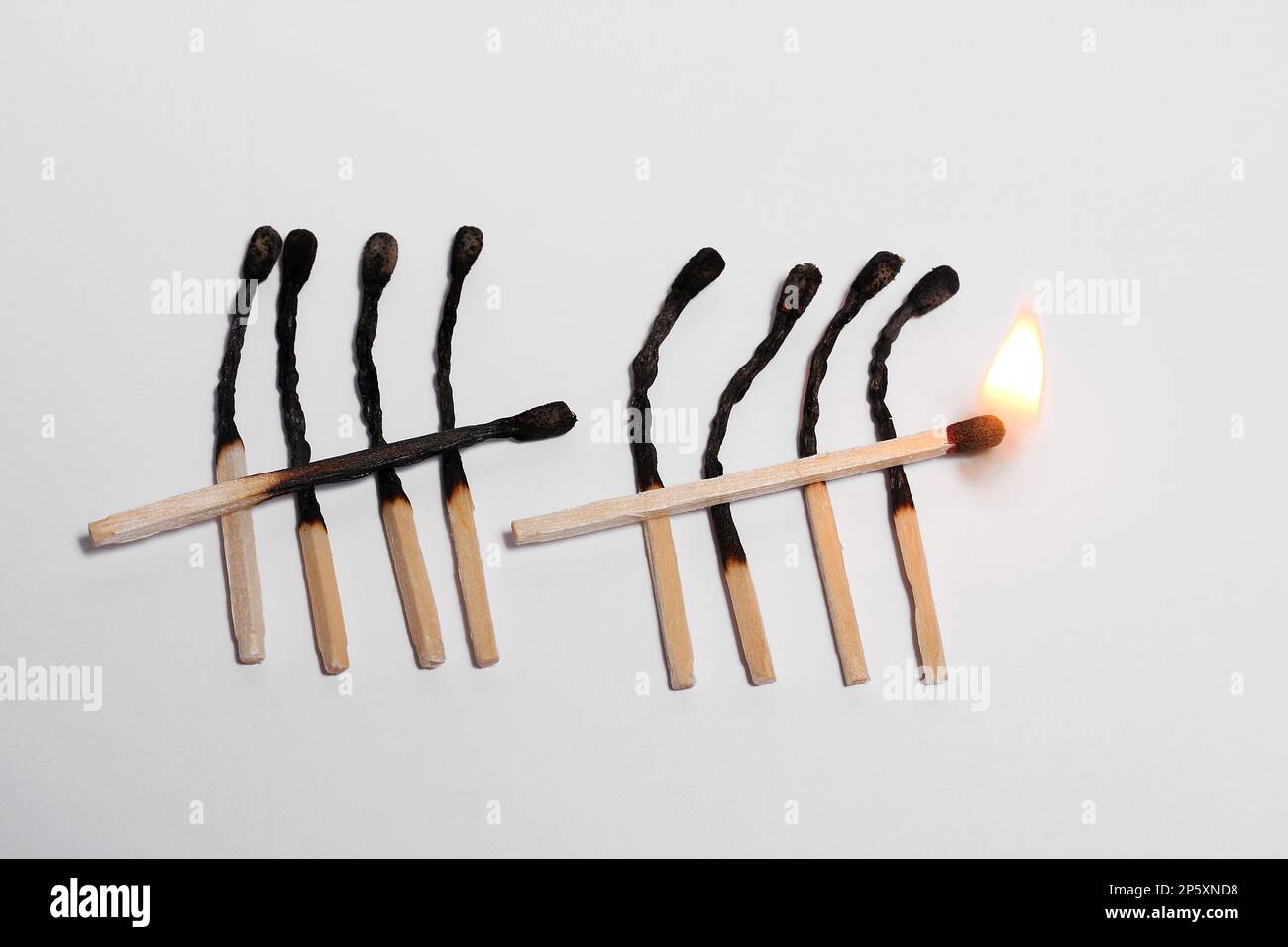 Burnt off matchsticks hi-res stock photography and images - Alamy