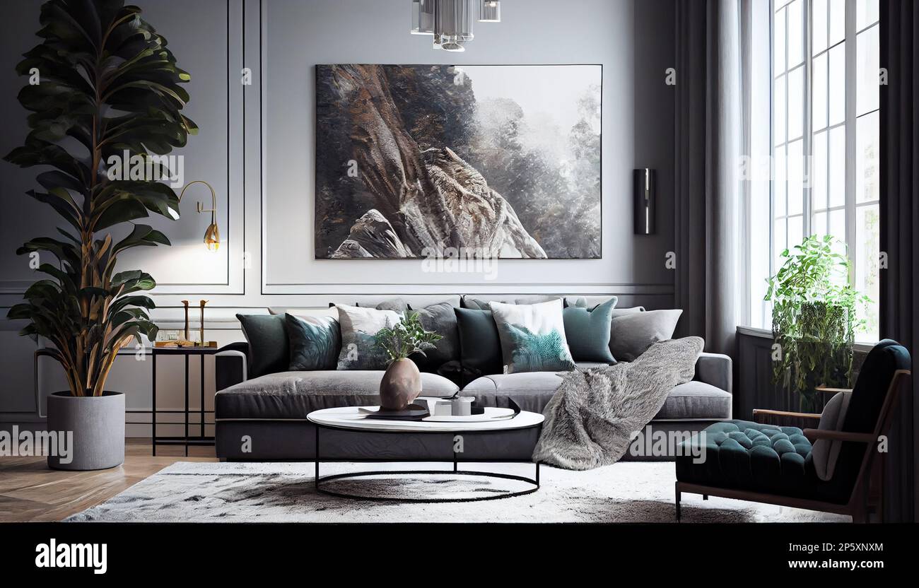 Home modern interior hi-res stock photography and images - Alamy