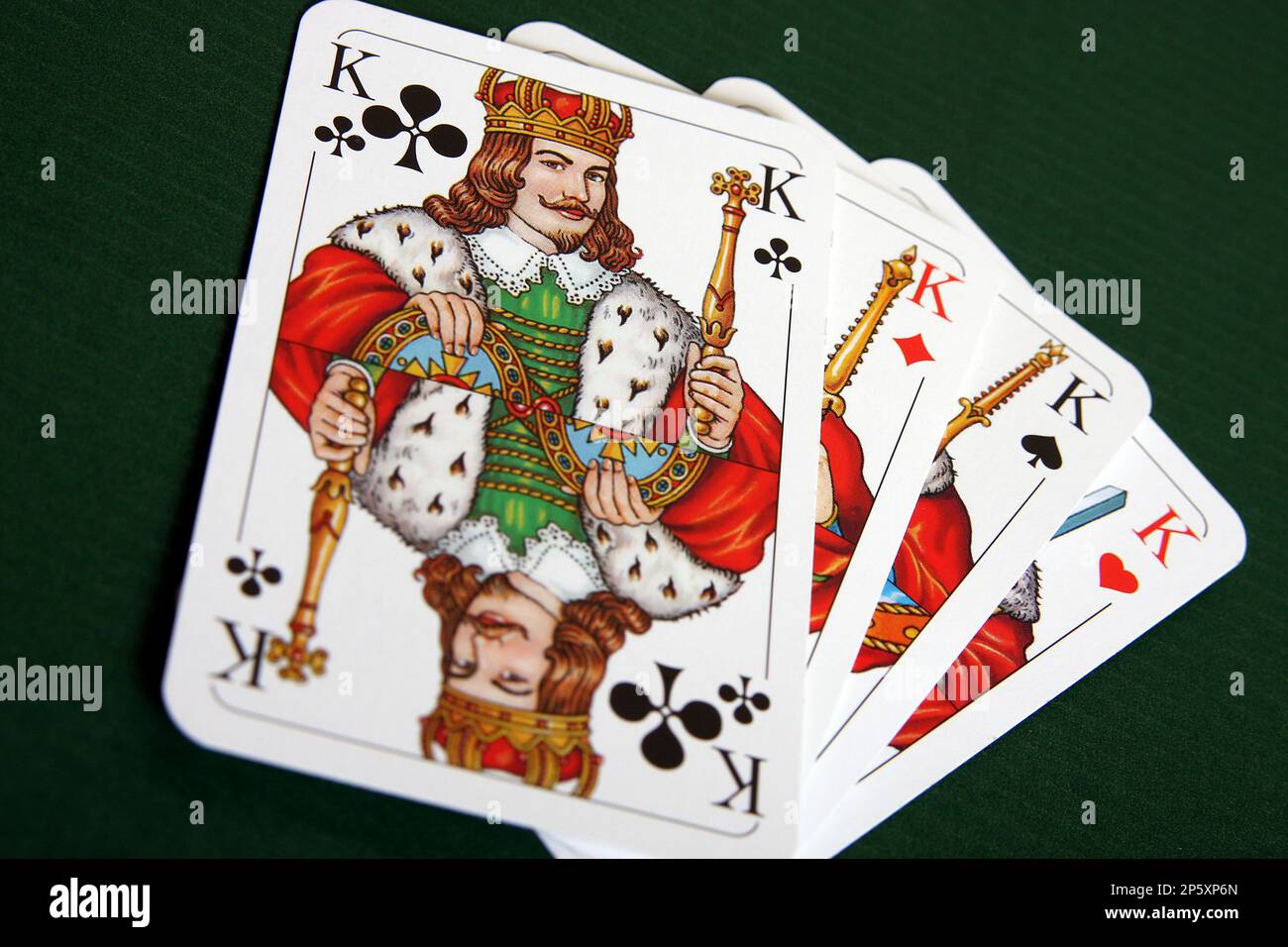 playing cards with kings Stock Photo - Alamy