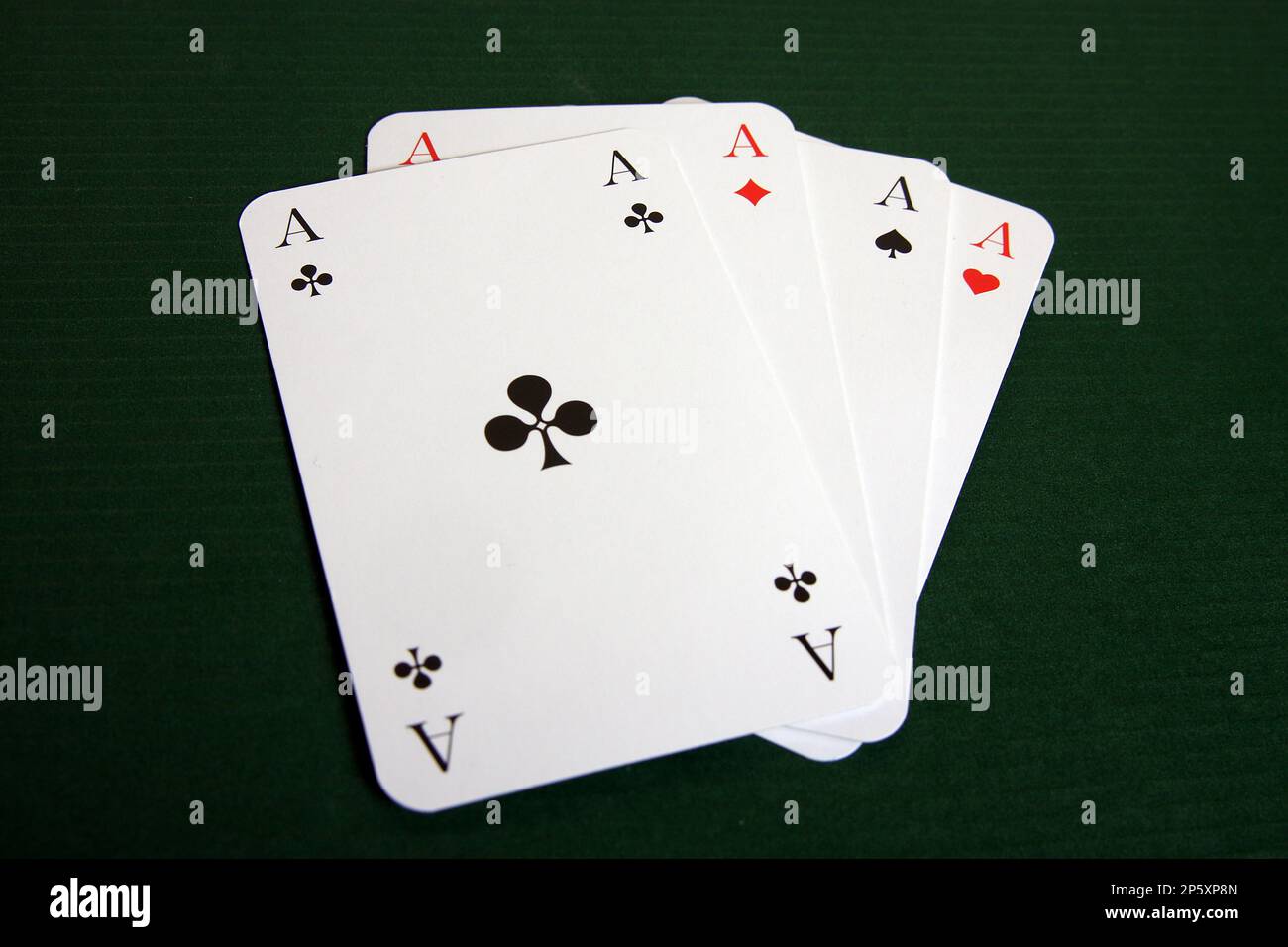Playing cards four aces hi-res stock photography and images - Alamy