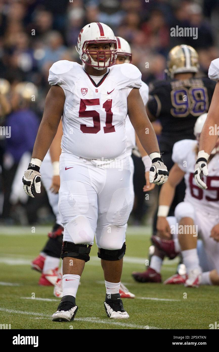 Stanford Cardinal Joshua Garnett (51) in action during a game against ...
