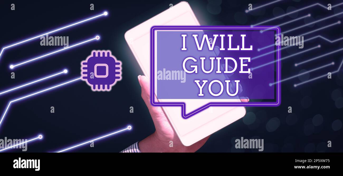 Writing displaying text I Will Guide You. Word Written on Help showing ...