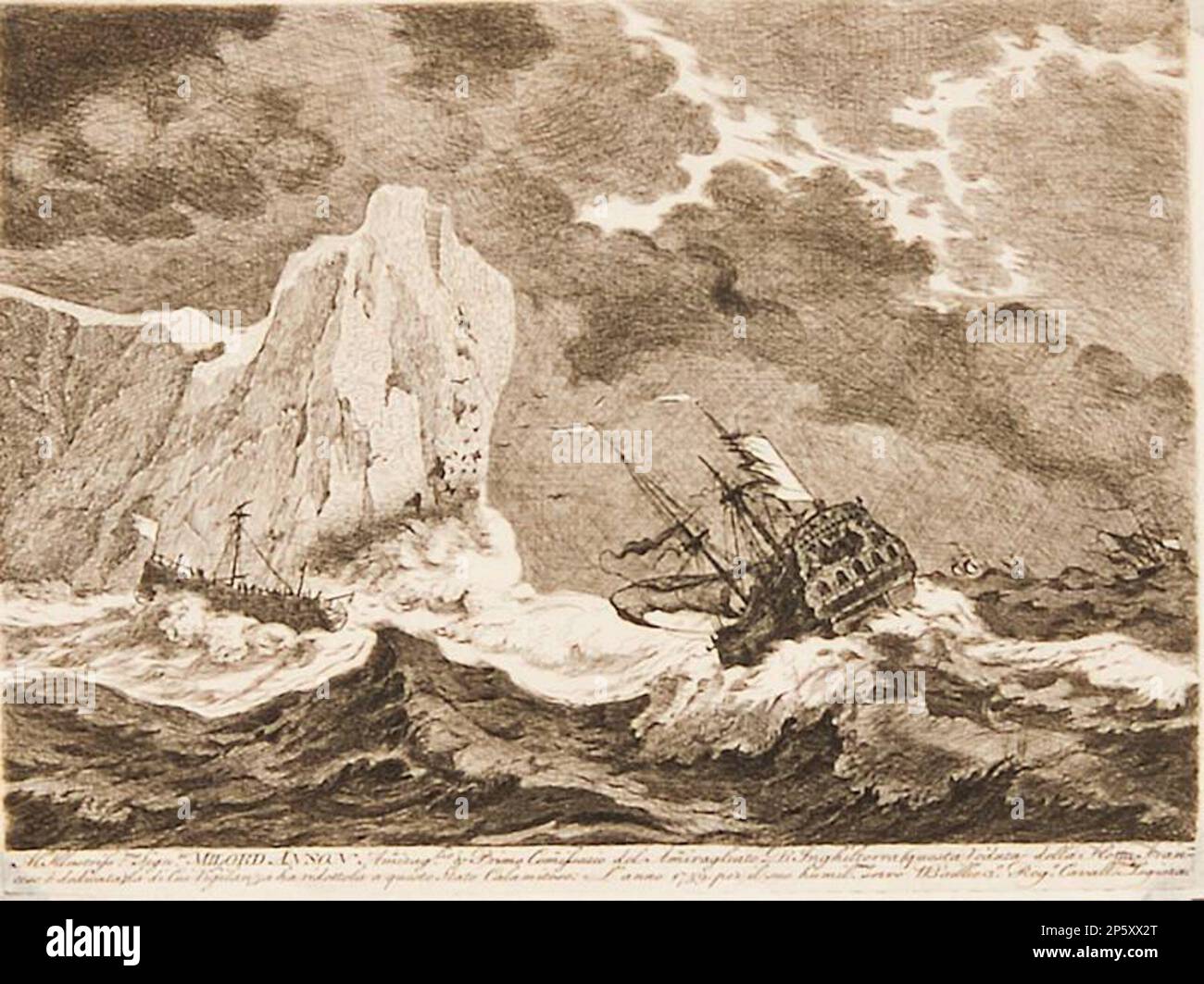 18th century ship and storm hi-res stock photography and images - Alamy